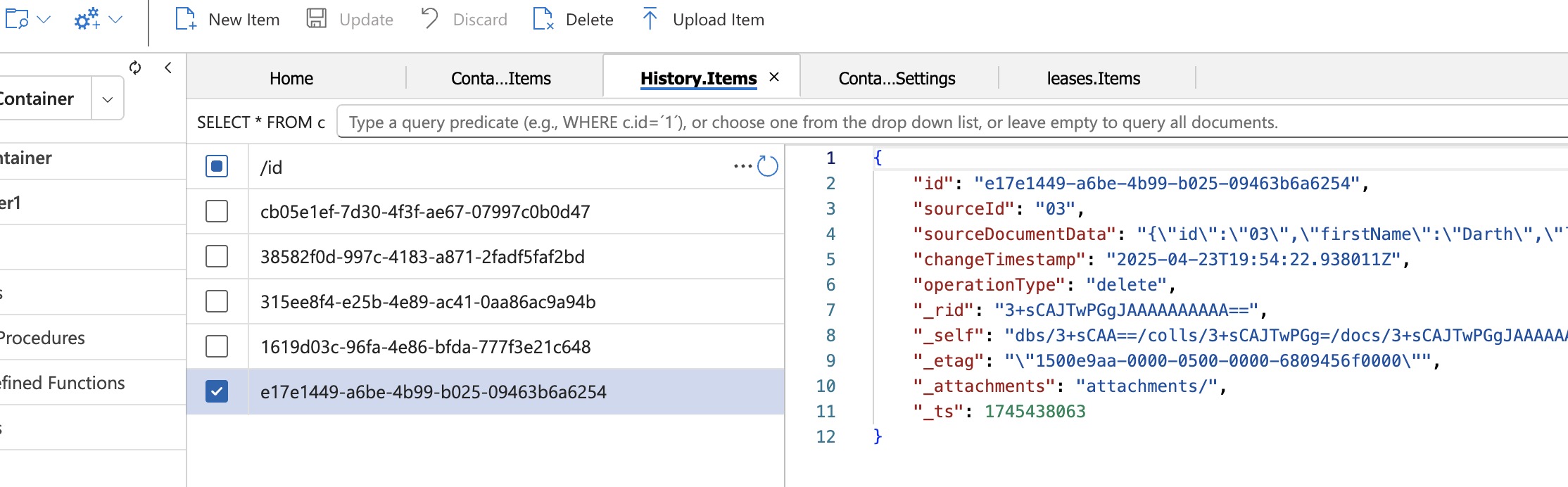 Azure Cosmos DB Change Feed Intro